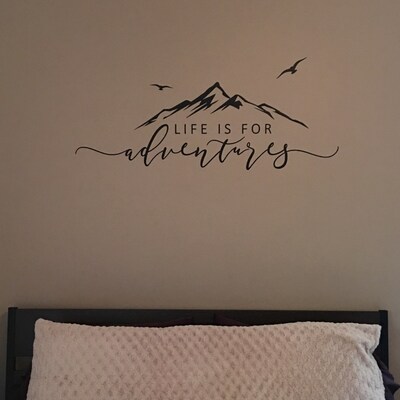 Adventure Decor Sticker Life is for Adventures Wall Decal Quote ...