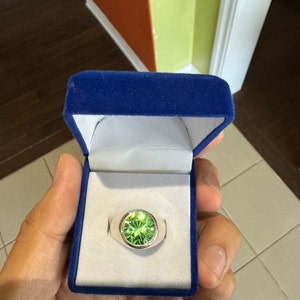 Precision Cut 0.90ct Natural Peridot, 6 MM Round Cut Peridot, Mint ...