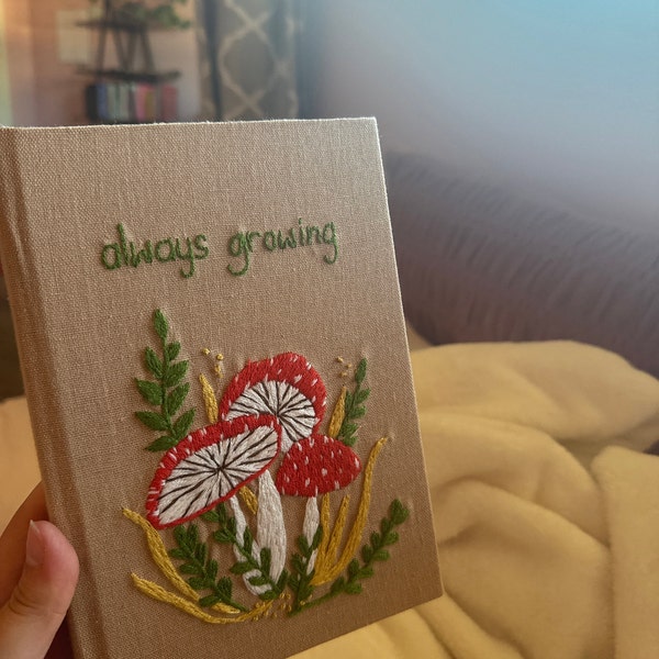 Personalized Hand Embroidered Journal Notebook A5 A6, Photo Album ...