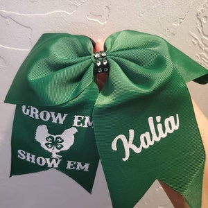 Personalized 4H Chicken Show Bow - Etsy