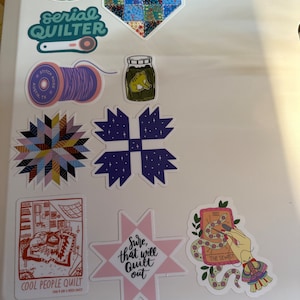 Vinyl Quilting Sticker in Navy and Pink Perfect for Your Favorite ...