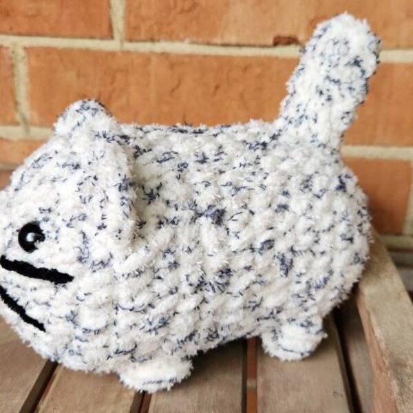 2 Crochet Cat Loaf Patterns, Kitty Plushie Patterns, Calico Cat Solid ...