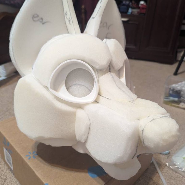 PDF TEMPLATE: Fursuit Head Base - Canine V2! Digital Download - Etsy