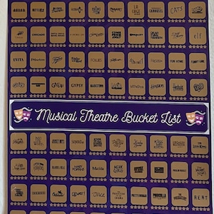 Musical Theatre Scratch off Poster Gift for Musical Theatre Fans ...
