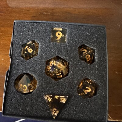 Dice Box, Hexagonal Dice Box, Solid Wood, Dungeons and Dragons, RPG ...