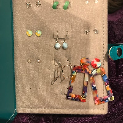 Earring Storage Book 11 Colours Earring Holder Stud Earring Organiser ...