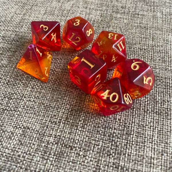 Shadowy Forest Dnd Dice Set, Polyhedral Dice, D&D Dice, Dungeons and ...
