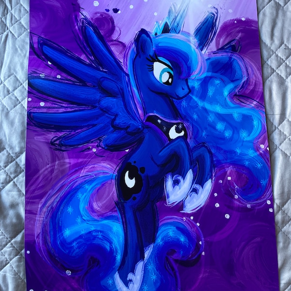Princess Luna - My Little Pony Friendship is Magic Art Print Poster - Etsy