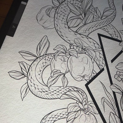 Snake Brush Procreate Snake Scale Brush Set Procreate Snake Body Tattoo ...