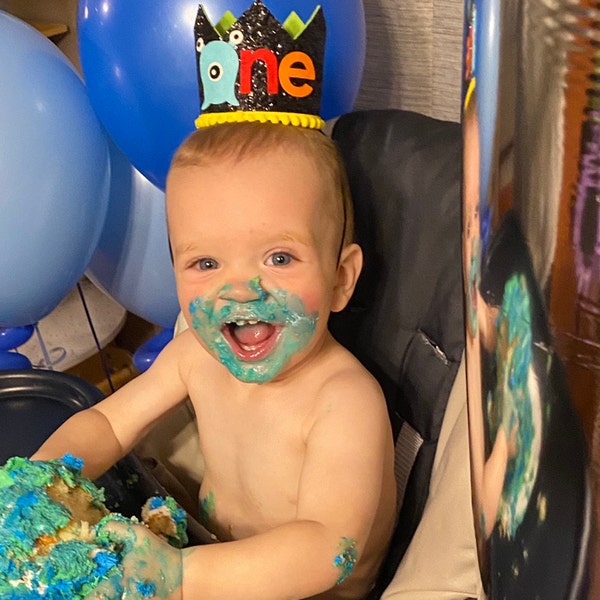 Monster Birthday Crown, Monster Birthday Party, Monster Party Hat ...