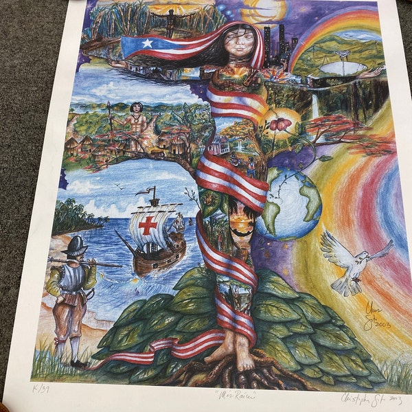 My Puerto Rican Roots (8x10in), the "flamboyán" Tree That Lives in ...