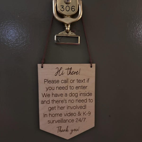 Personalized Double Sided Door Sign for Office Welcome Sign in Session ...