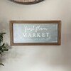 Fresh Flower Market Sign | Spring Sign | Living Room Sign | Farmhouse ...