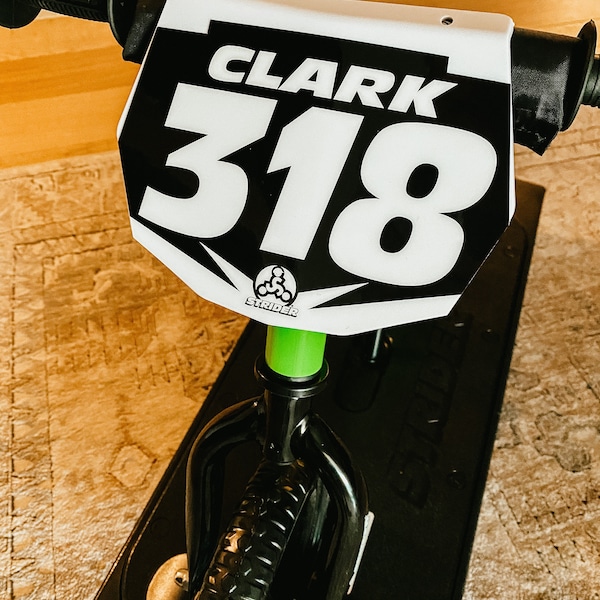 Personalized Motocross Number Plate Decals | Custom Mini Plates - Etsy