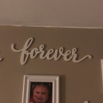 Forever Script Word Wood Sign-wood Sign Art, Wood Forever, Forever Sign ...