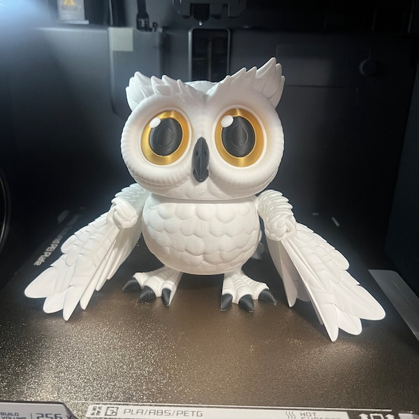 Flexi Factory Owl Print-in-place 3D STL and 3MF Files for Printing! - Etsy