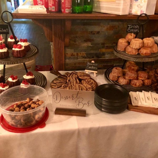 Dessert Bar Sign - Acrylic Wedding Sign - Wedding Reception Sign - Cake ...