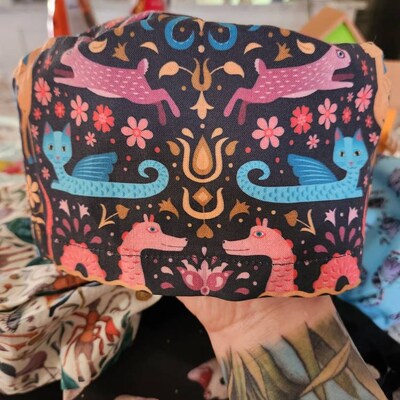 Slug Drama Fabric Face Mask Washable, Reusable & Reversible - Etsy