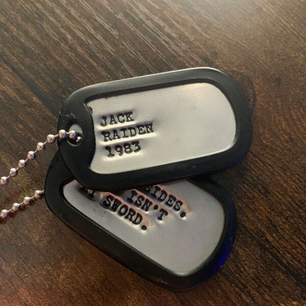 Real Debossed Military Dog Tags Dogtags Custom Personalized Made in USA ...