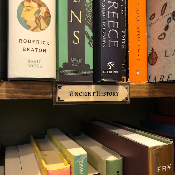 Bookshelf Labels - Etsy