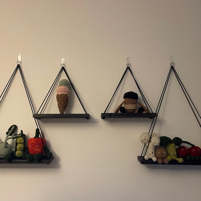 3 Tier Floating Shelf With Interchangeable Shelves, Floating Shelf ...