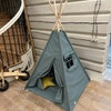 Light Grey Teepee Tent, High Quality Tent, Kids Tipi Tent - Etsy