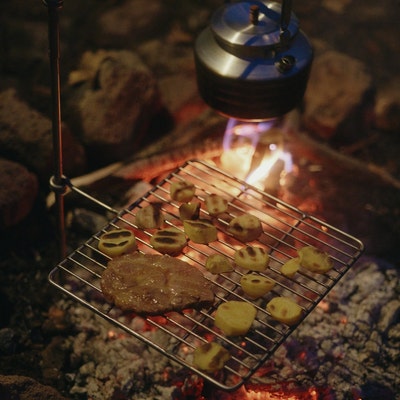 Hand Forged Long Tongs 35 Cm 14'' Grabber, Grill Tool, Campfire Tool ...