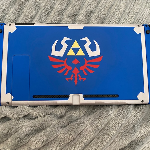 Custom the Legend of Zelda Hylian Shield Themed Nintendo Switch Back ...