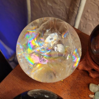 Beautiful Garden Quartz Tower With Black Rutiles, Lodolite Inclusion ...