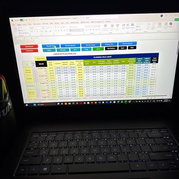 HVAC Estimate Proposal Template in Excel, HVAC Contractor Quote Form ...