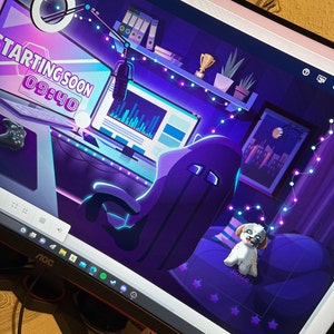 CAT HOUSE Animated Stream Screen for Twitch Lofi Game Room Twitch ...