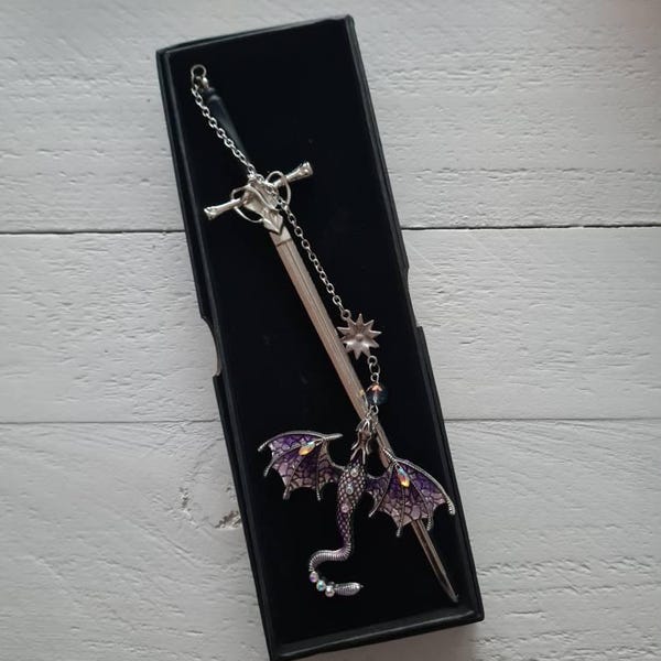 Dragon Sword Metal Bookmark Gifts for Readers Book Lover, Fantasy ...