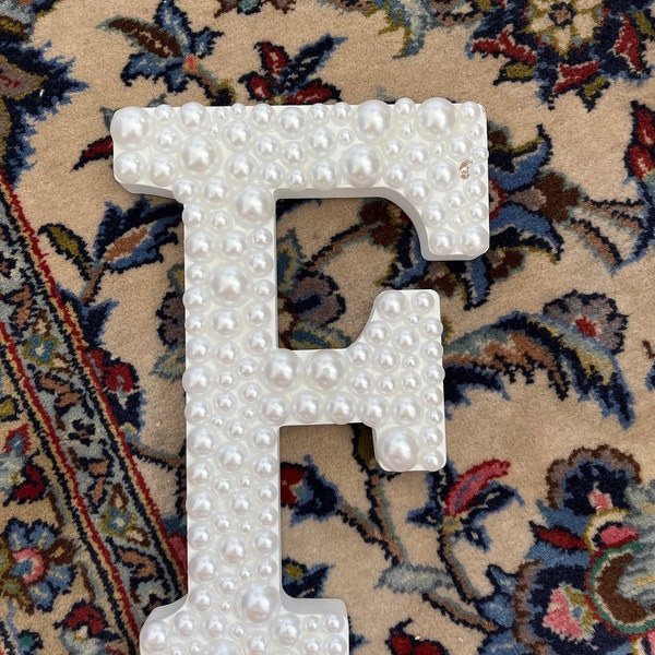 Customizable Pearl Embellished Letter - Etsy
