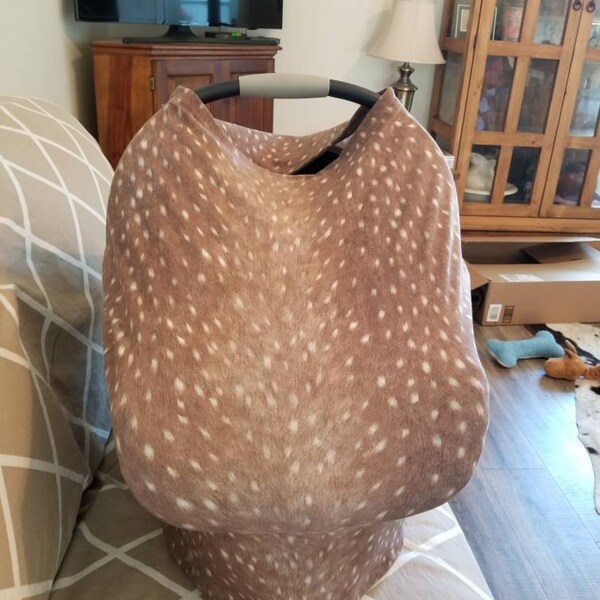 Deer Hide Print Fabric - Soft Deer Hide Fabric by Willowlanetextiles - Cotton & Upholstery ...