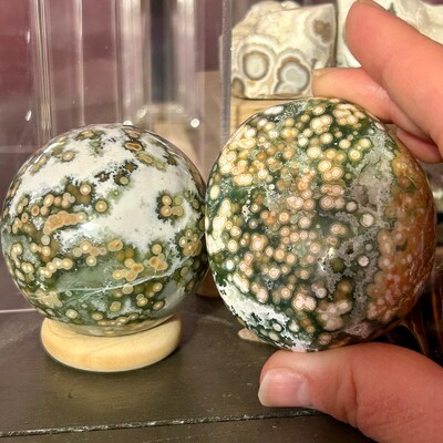 8th Vein Blue Ocean Jasper Sphere 475 8th Vein Ocean Jasper, Ocean ...