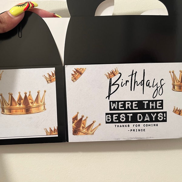 Notorious Favor Box - Gable Box - Notorious Party - Notorious Birthday ...