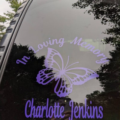 Custom Butterfly Memorial Decal, Wings Are Ready, Fly Away, Butterfly ...