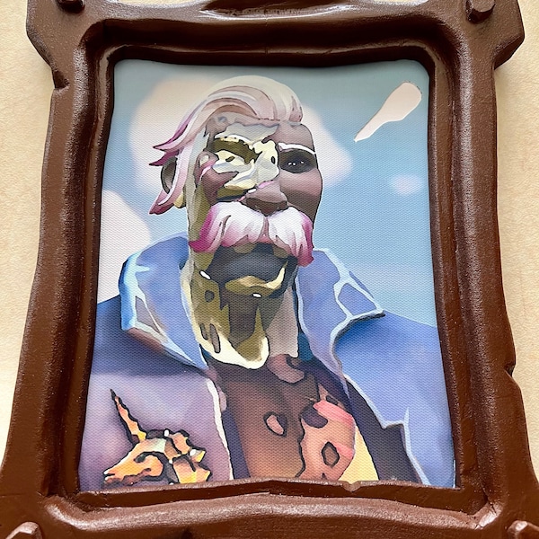 Sea of Thieves Style Framed Canvas Pirate Portrait - Character or ...