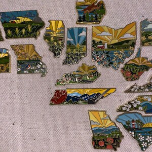 Washington Soft Enamel Keychain Washington Outline Key Ring Illustrated ...