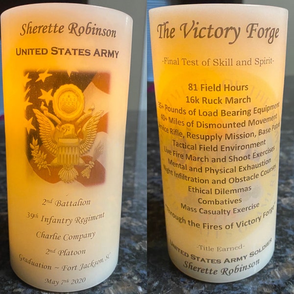 VICTORY Forge/forge Army Basic Training 6" Custom/personalized LED ...