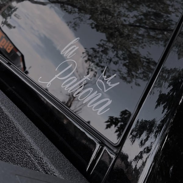 La Patrona Car Decal | Latina Car Decal | La Patrona Calcomania - Etsy