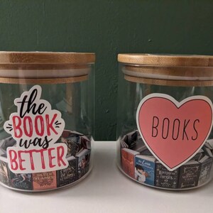 Personalized 16oz Glass TBR to Be Read Jar - Etsy