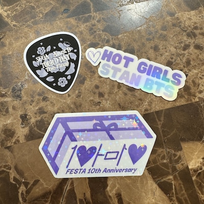 Jimin Muse Holographic Logo Sticker - Etsy