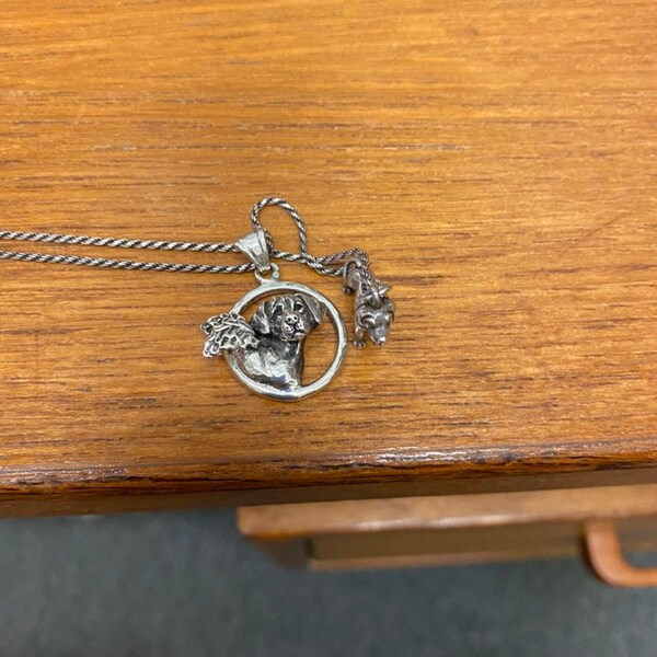 Rhodesian Ridgeback Angel Pendant Jewelry Sterling Silver Handmade Dog ...