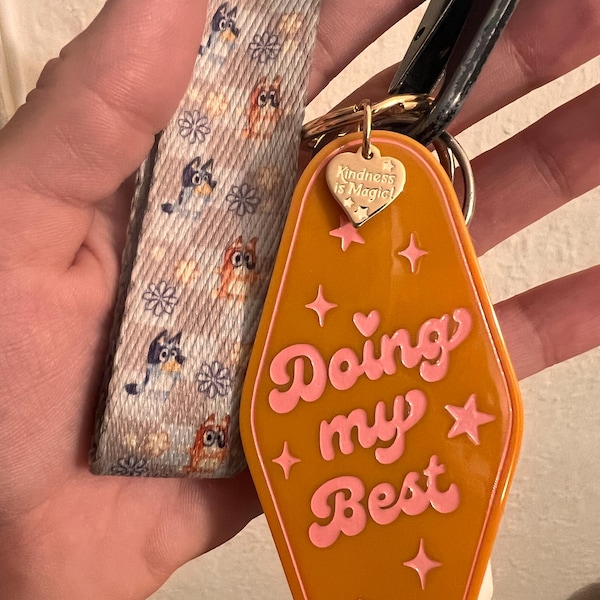 Motel Keychain - Positive Affirmation Optimism Gift - Kindness is Magic ...