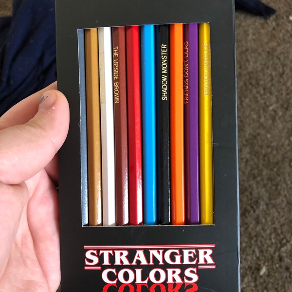 Stranger Colors Colored Pencils for Fans of the Show - Etsy