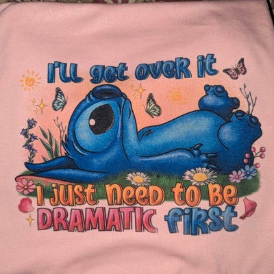 Just A Girl Who Loves Stitch Messy Bun Png Sublimation Design, Messy ...