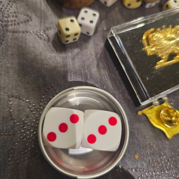 Precision Dice - 16mm, 5/8 Inch, Black Opaque, D6, Precision Gaming ...