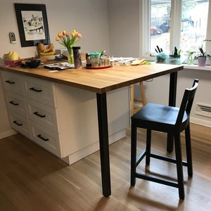 Metal Table Legs Post Style Adjustable Feet Choose Your - Etsy