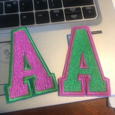 Embroidered Varsity Iron on Letters, School Letters, Varsity Letters ...